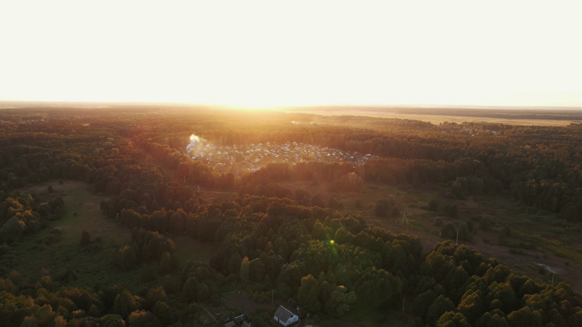 Aerial View Of Columns Of Smoke From Shell Stock Footage SBV-347277718 ...