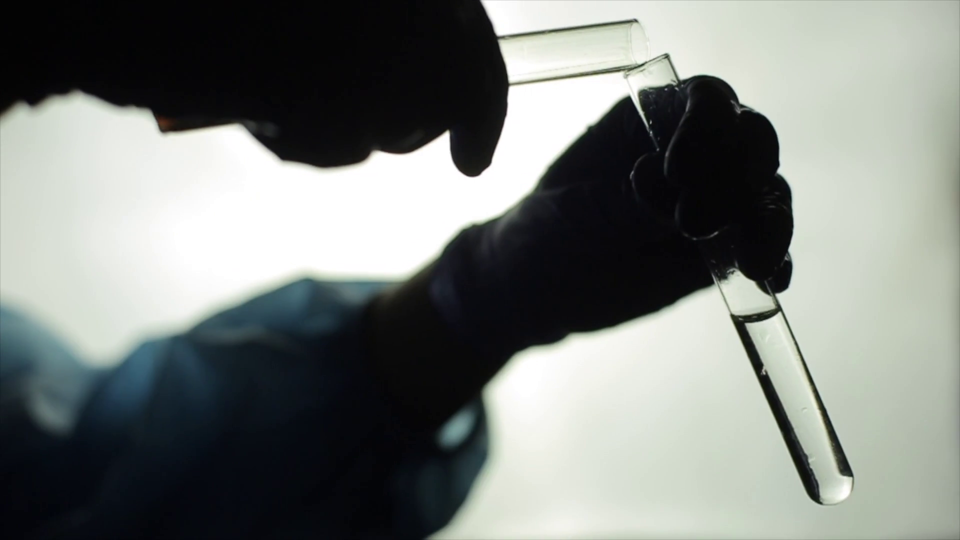 A Close Up On Researchers Hands Mixing Two Stock Footage SBV-338238822 ...