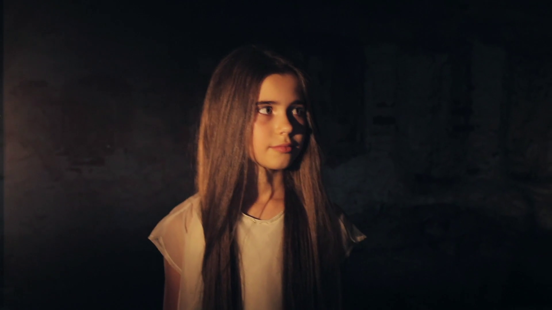 Scared Girl In The Dark