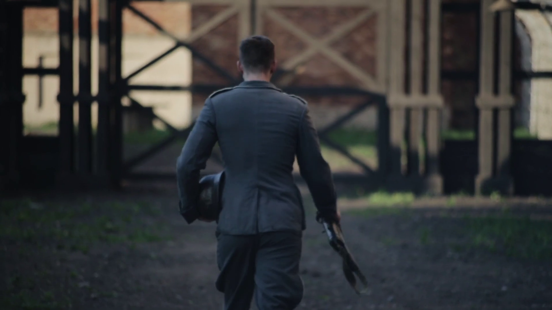 Back View Of Soldier Walking Straight Stock Footage SBV-337173623 ...