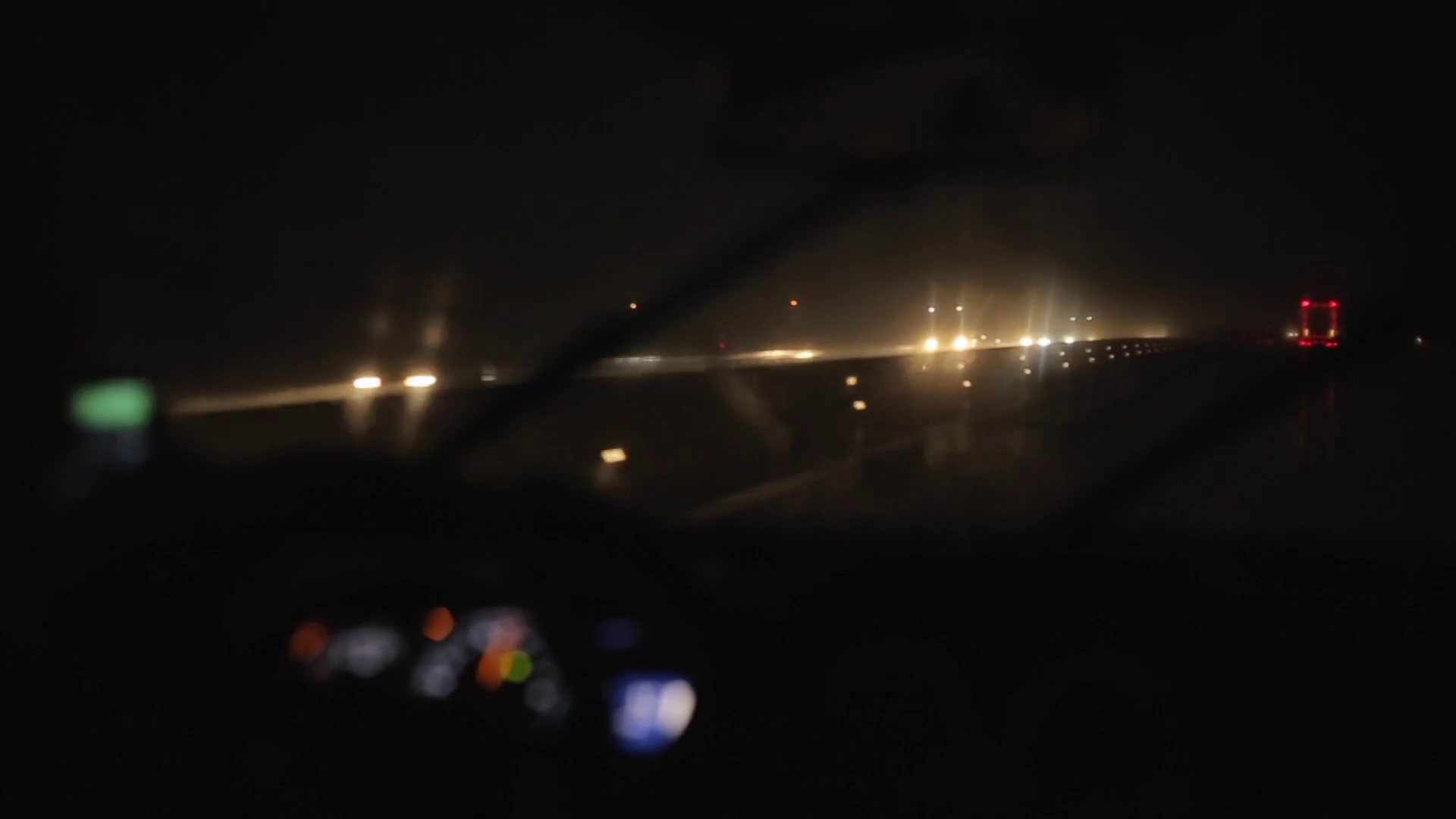 Driving Car On Freeway At Night In Rain Stock Footage SBV-327968868 ...