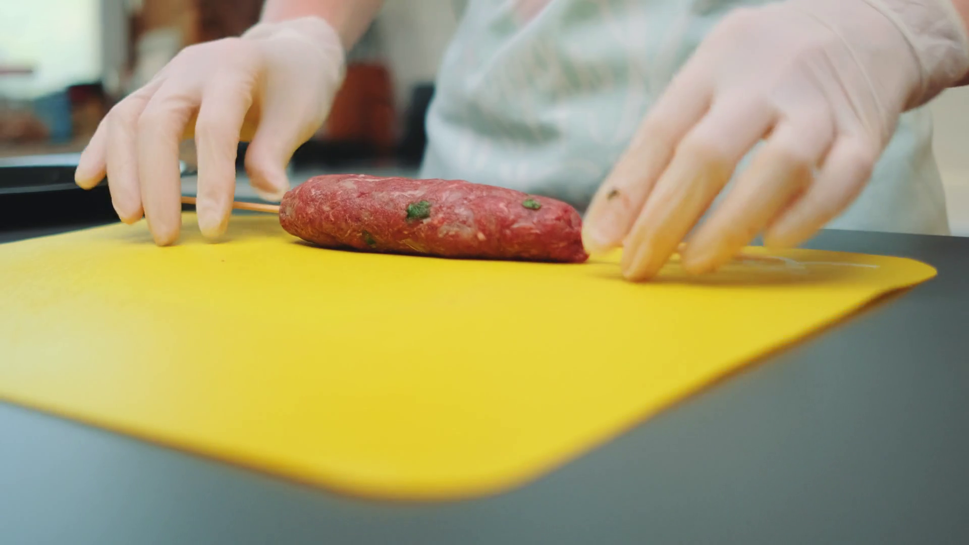 Woman Shaping Minced Meat Patty On Cutting Stock Footage SBV-348555575 ...