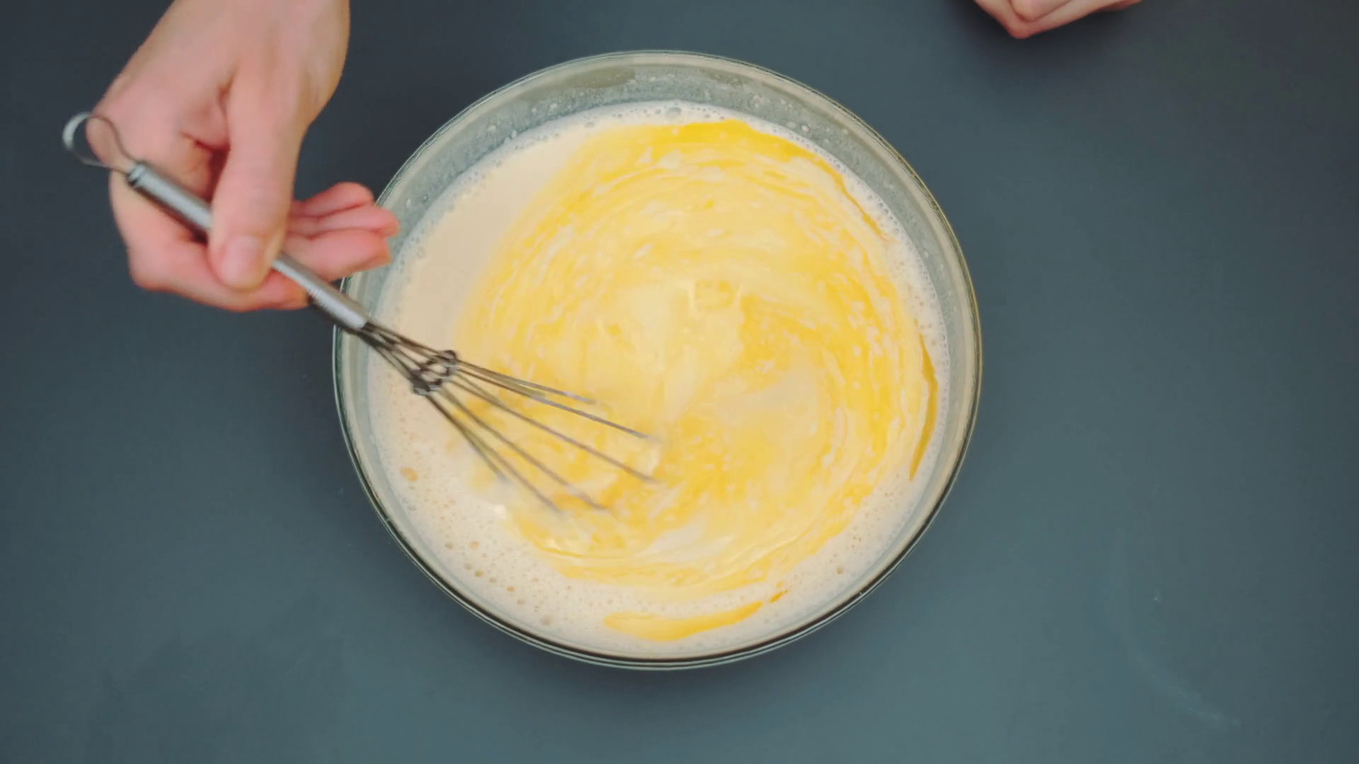 Mixing Liquid Ingredients Pancakes With Stock Footage SBV-348484699 ...