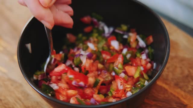 Mexican Salsa Eating Stock Footage: Royalty-Free Video Clips - Storyblocks