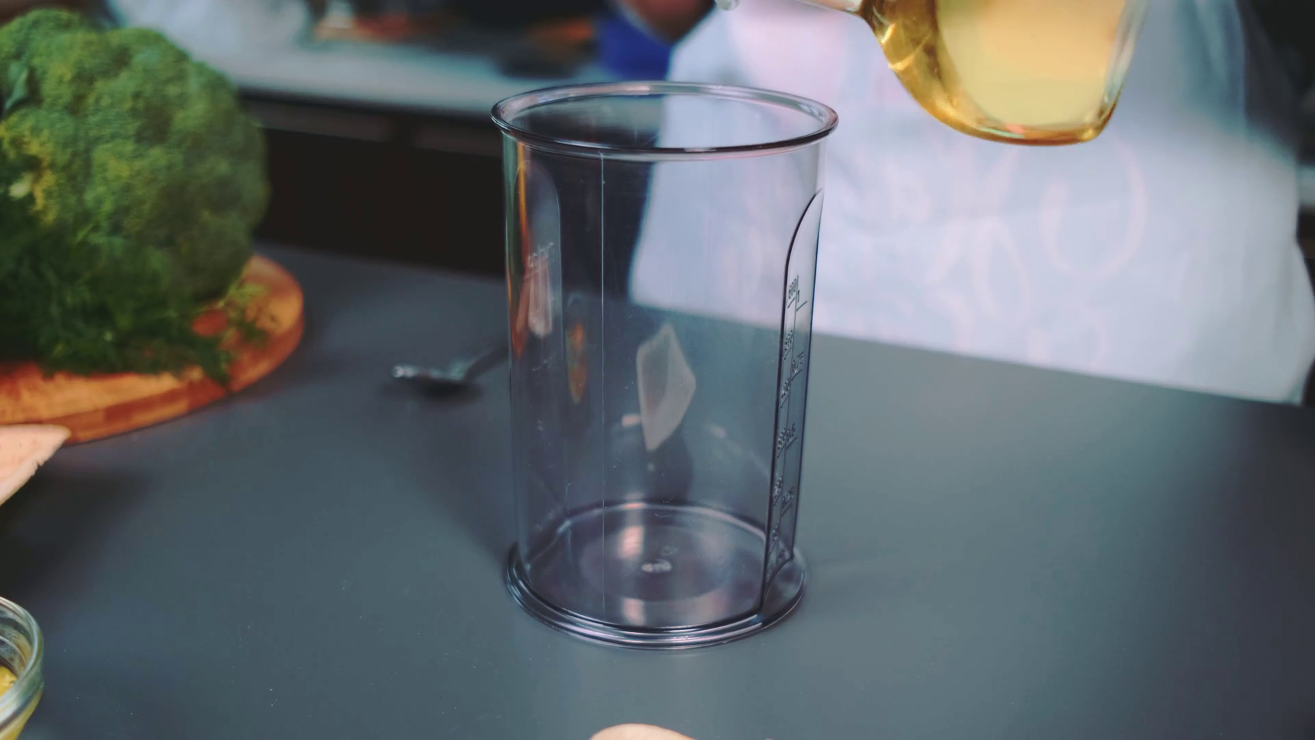 Pouring Vegetable Oil Into Plastic Container Stock Footage SBV ...