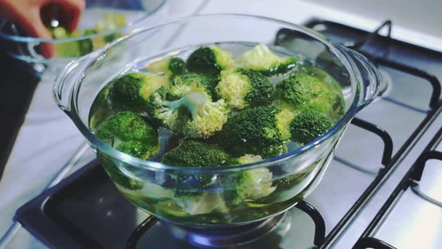 Broccoli Cooking Stock Footage: Royalty-Free Video Clips - Storyblocks
