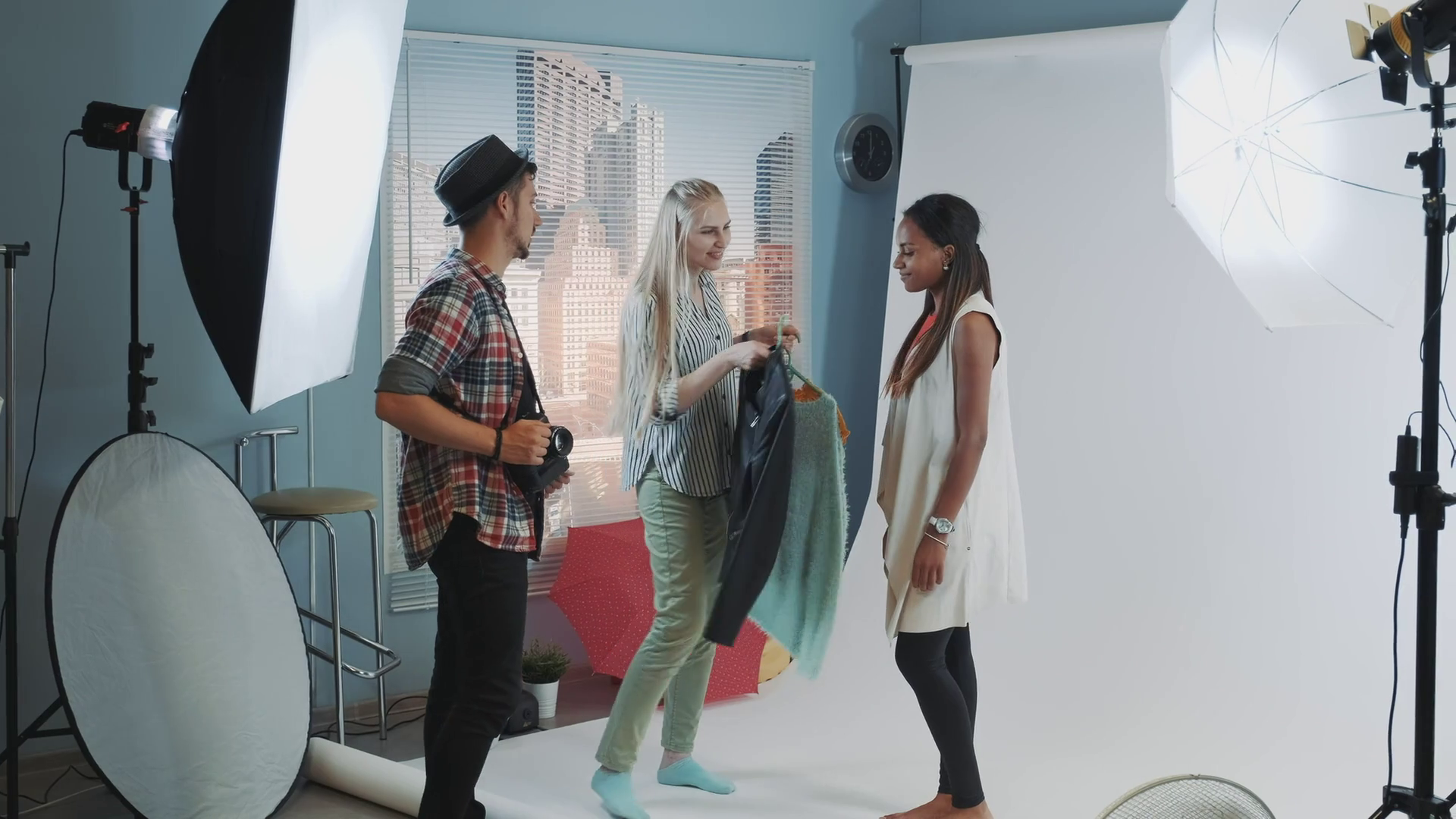 Backstage Of Photo Shoot: Photographer With Stock Footage SBV-338534724 ...