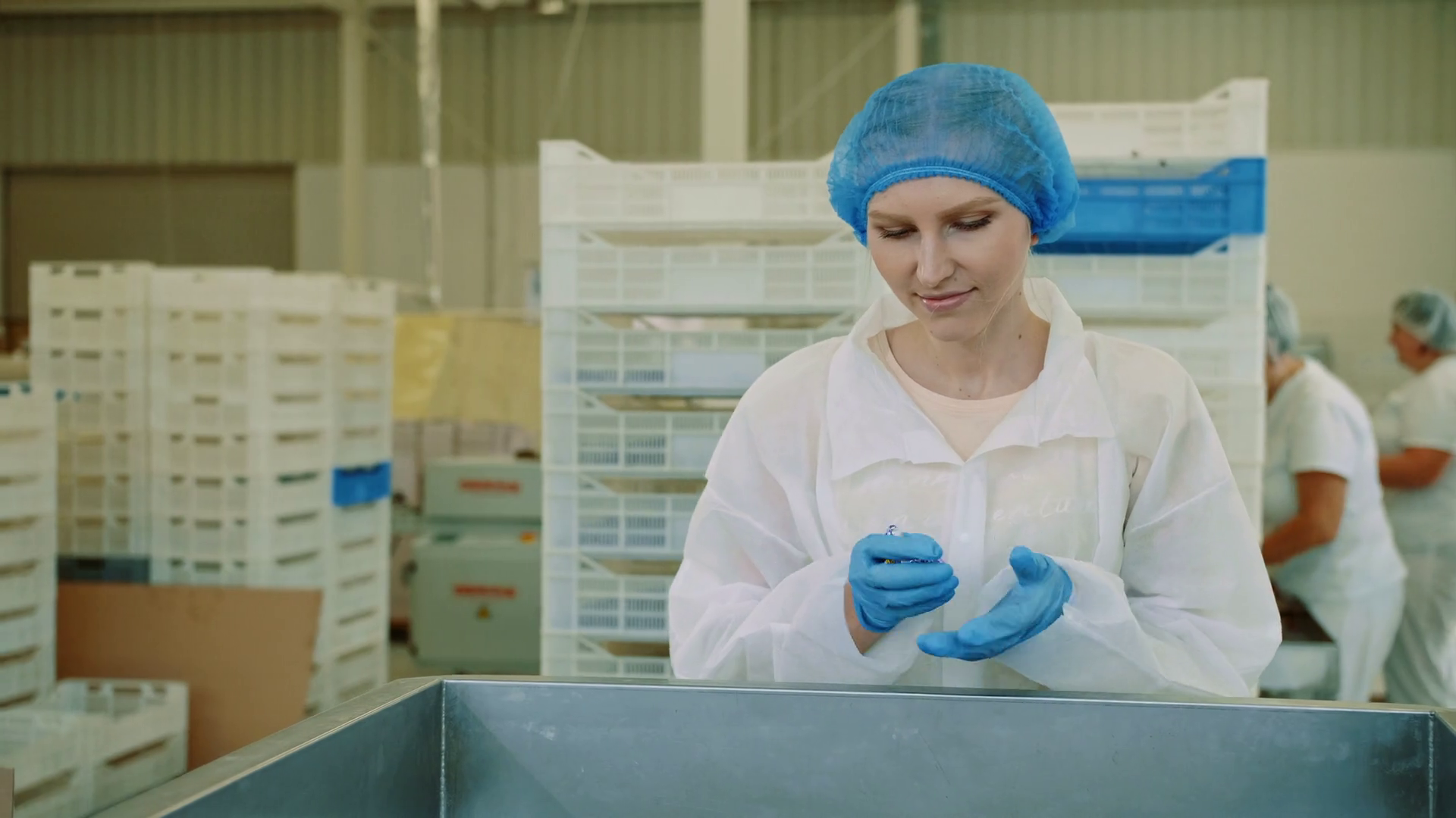 Candy Factory Factory Worker Checking Stock Footage SBV-328866311 ...