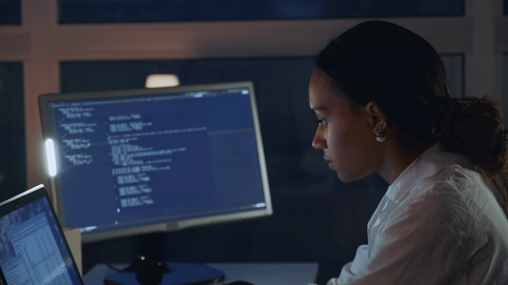 Close Up Of African American Woman Working Stock Footage SBV-336733928 ...