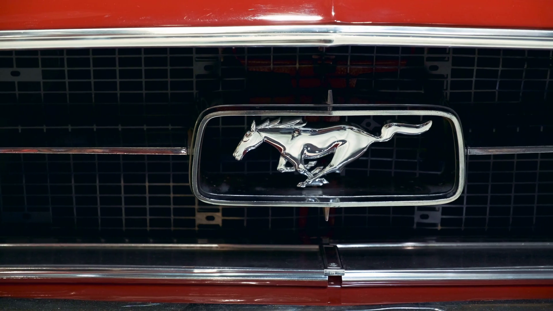 Close-up Of Ford Mustang Icon On Retro Car Stock Footage SBV-337168637 ...