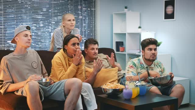 Sad Boy Watching Friends Stock Footage: Royalty-Free Video Clips ...