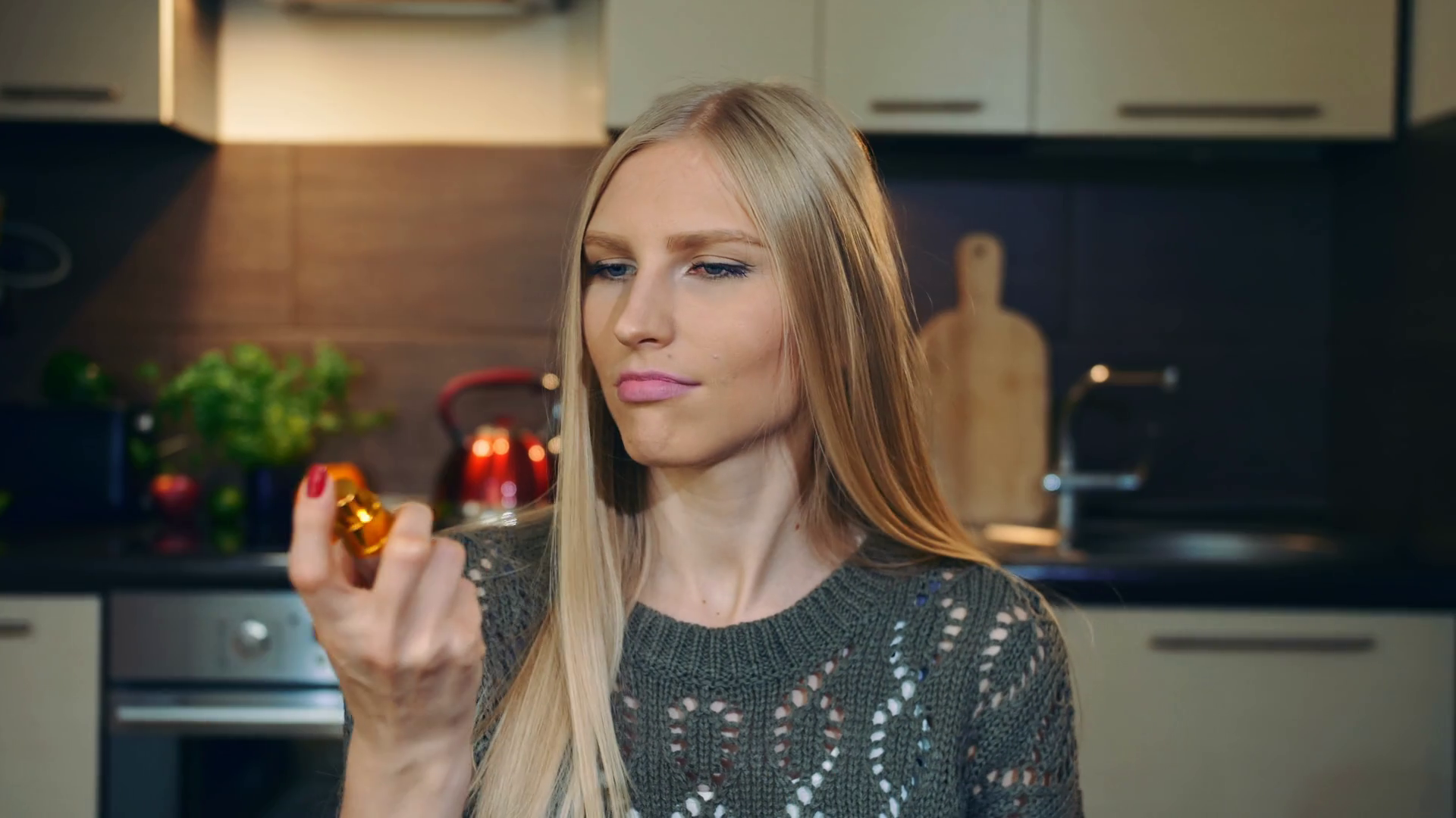 Young Vlogger Smelling Perfume Beautiful Stock Footage SBV-327557529 ...