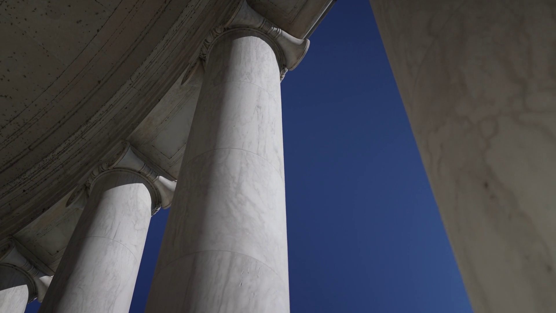 White Marble Columns Of Jefferson Memorial Stock Footage SBV-351984092 ...