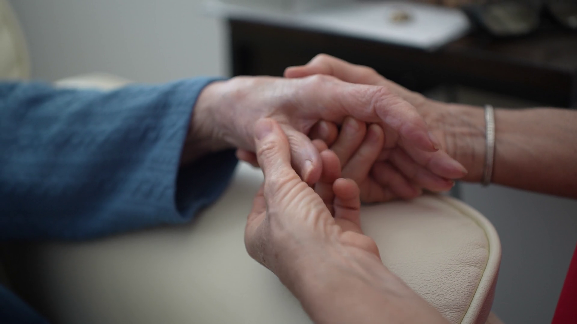 Hands In Gentle Relaxation Comfort Stock Footage SBV-351985369 ...