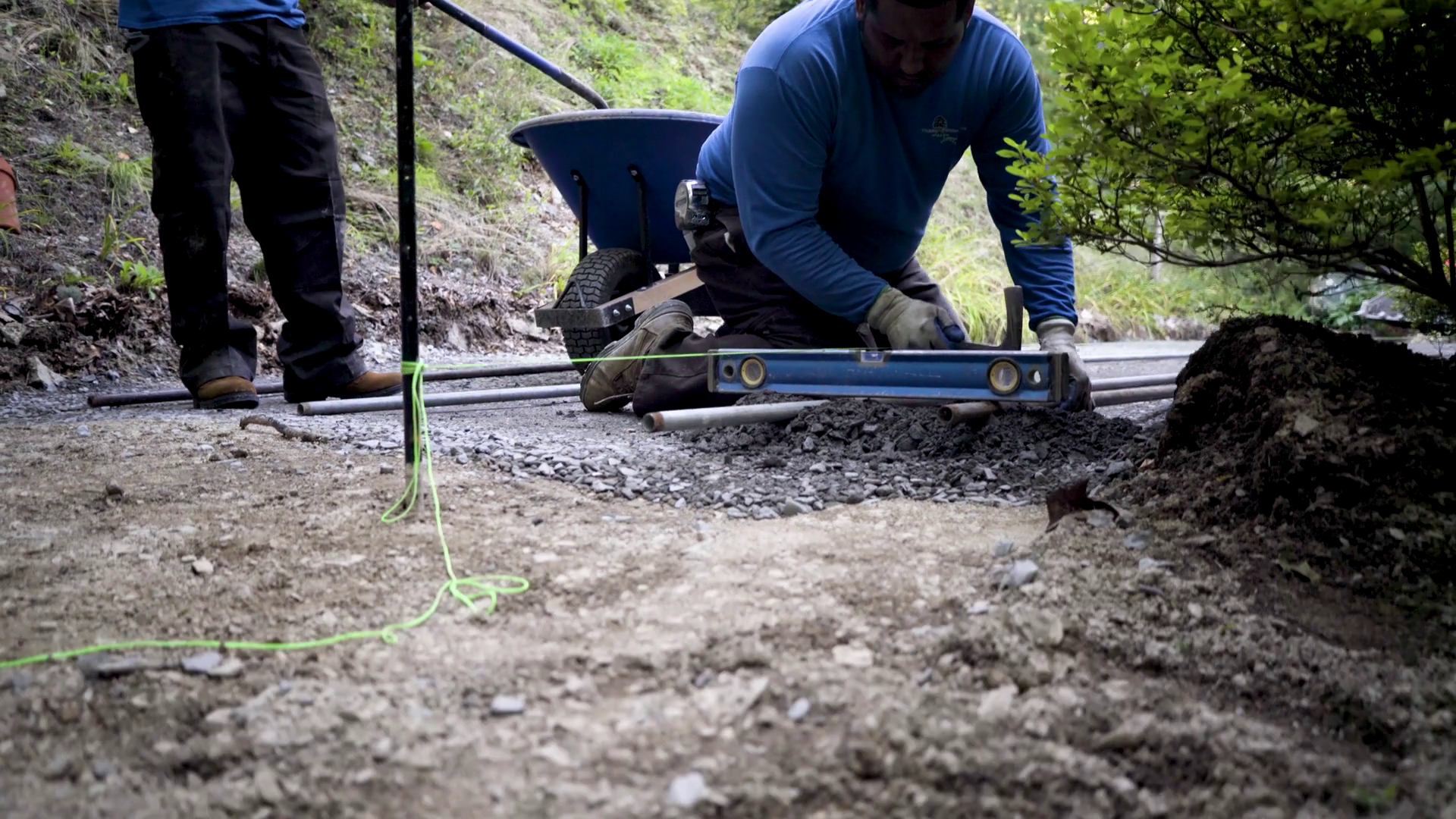 Using Conduit In Conjunction With Plumb Line Stock Footage SBV ...
