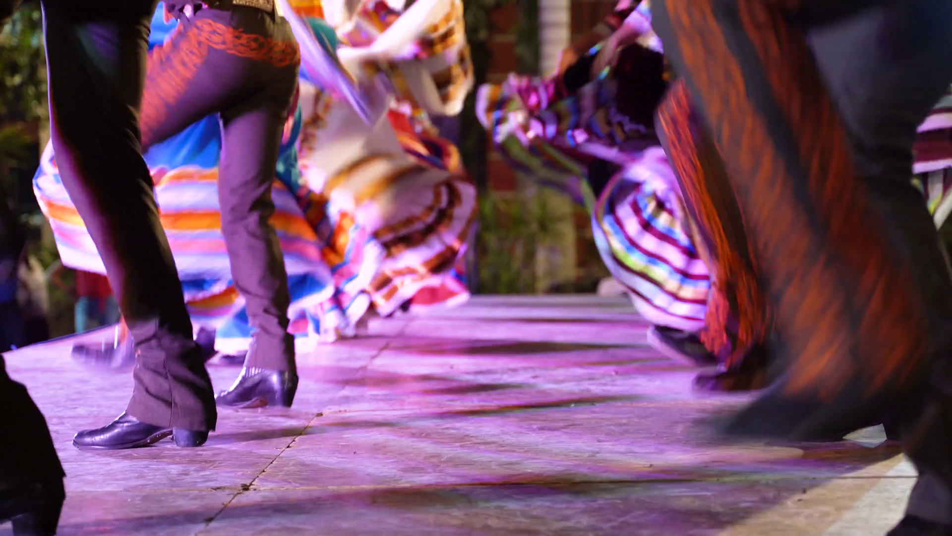 Closeup Of Men Stomping Boots Women Twirl Stock Footage SBV-352287910 ...