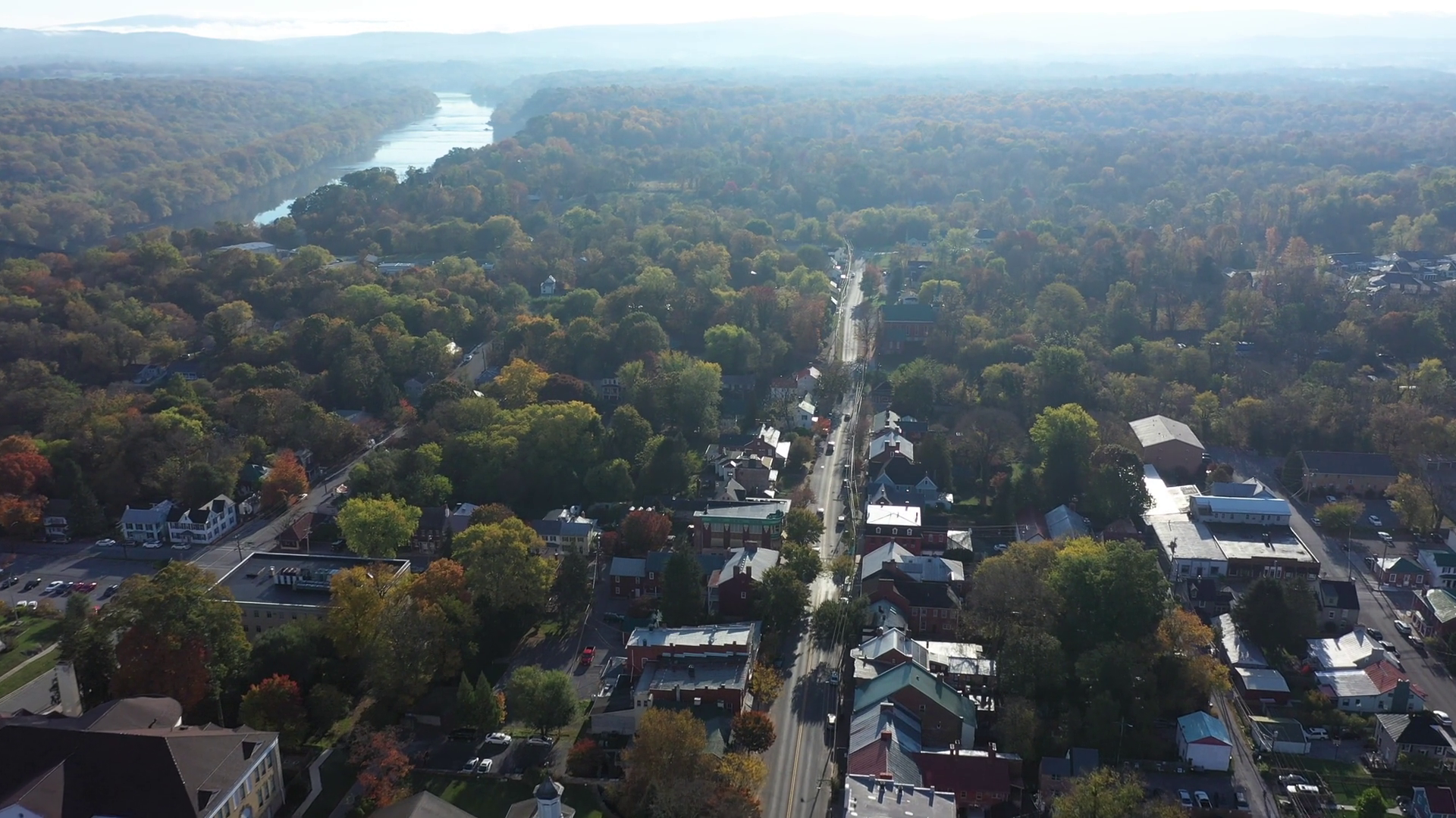 Aerial Views Of Potomac River Shepherd Stock Footage SBV-352132817 ...