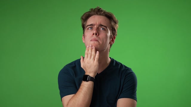 Thinking Green Screen Stock Footage: Royalty-Free Video Clips - Storyblocks