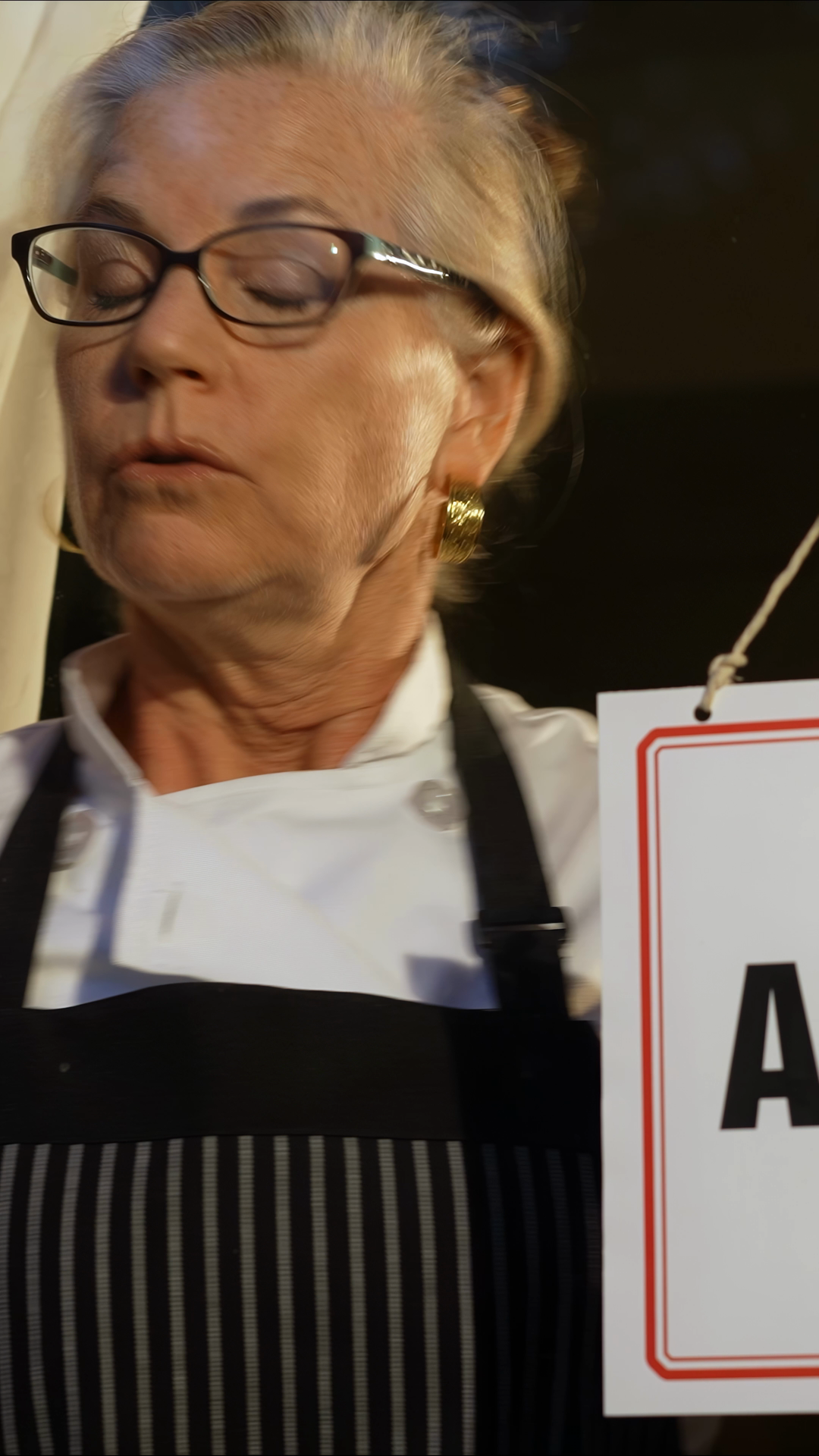 Female Shop Owner Turning Closed Open Sign Stock Footage SBV-353174996 ...