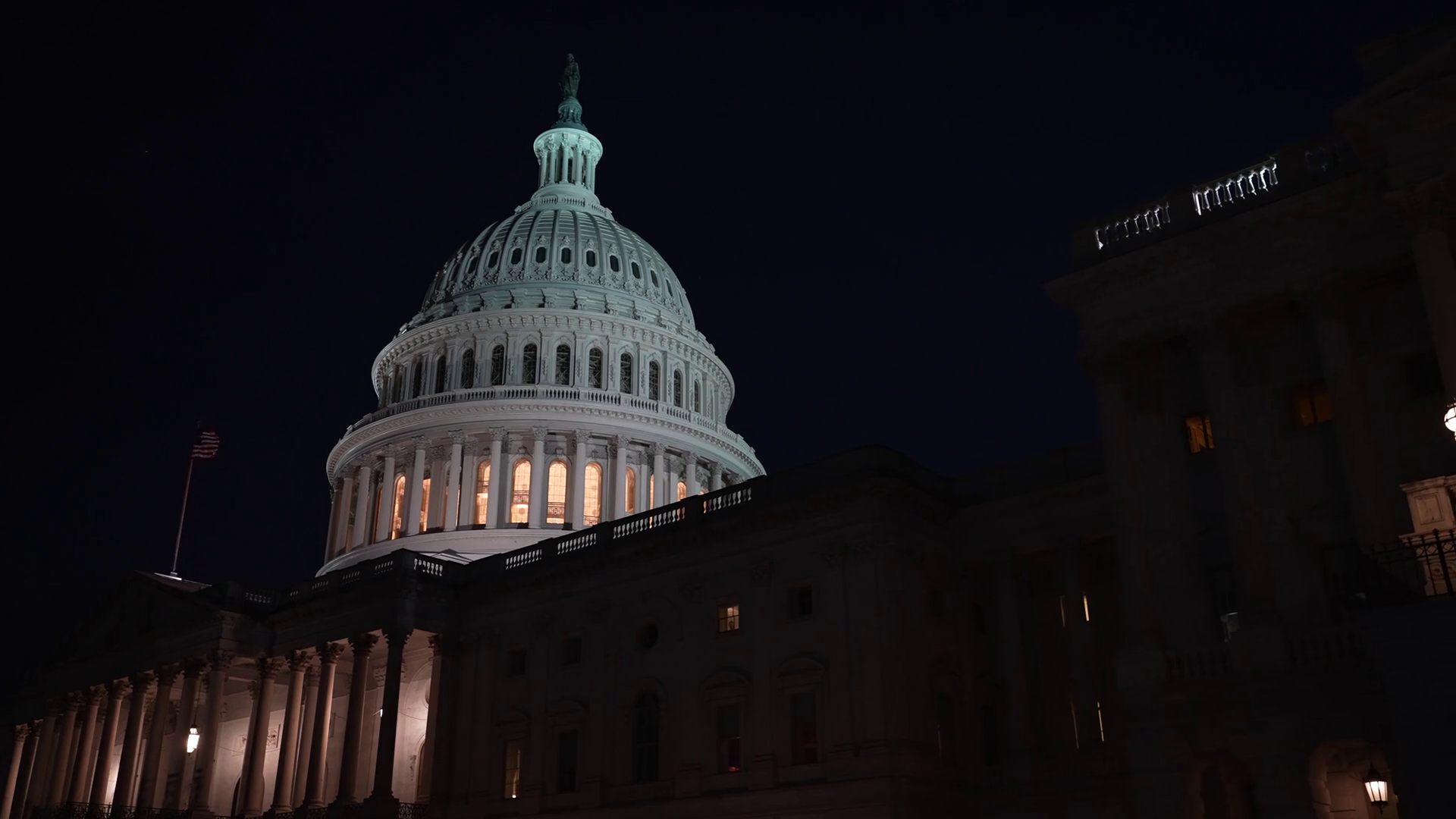 Camera Moving To Right Showing Capitol With Stock Footage SBV-352049348 ...