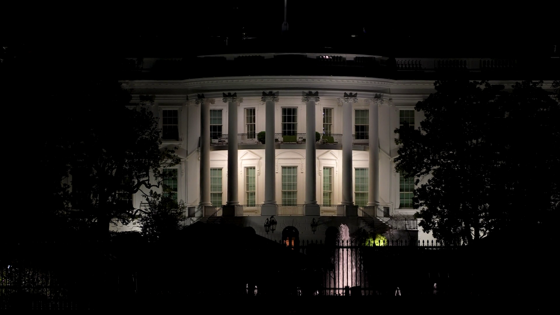 Closeup View At Night Of Presidents Home Stock Footage SBV-352049405 ...
