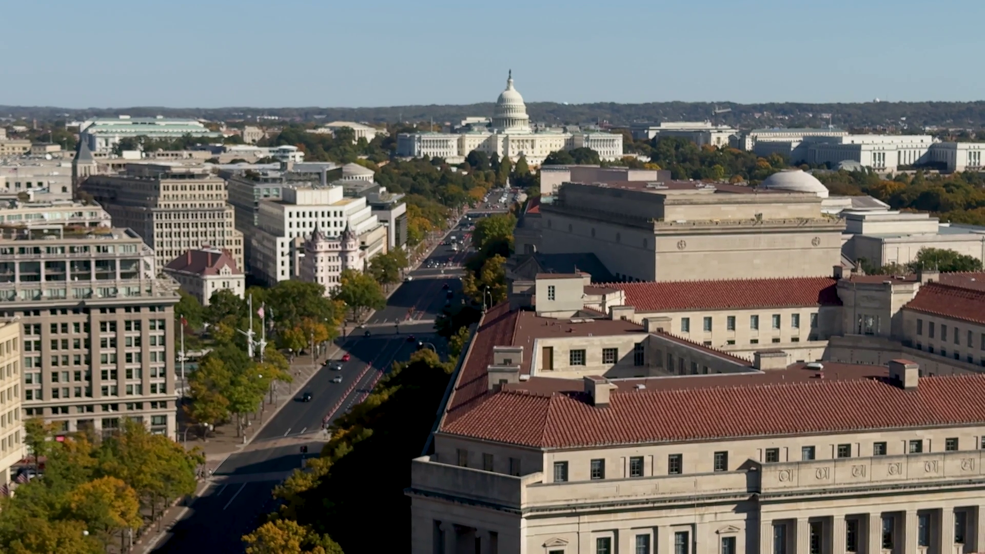 Aerial View Of Washington Dc Buildings Stock Footage SBV-352120697 ...
