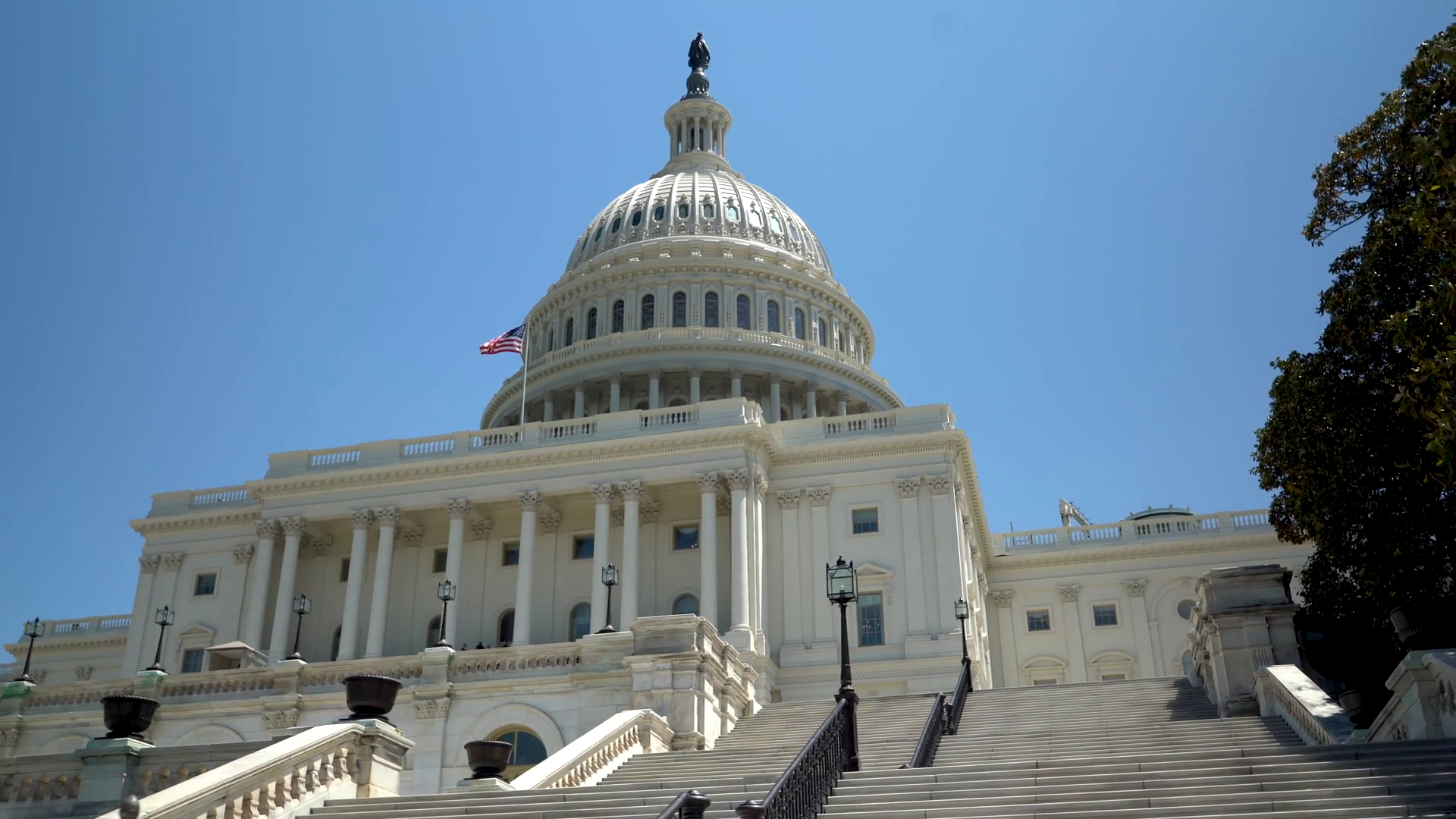 Dolly Motion Looking Up At Dome Of Capitol Stock Footage SBV-352240355 ...