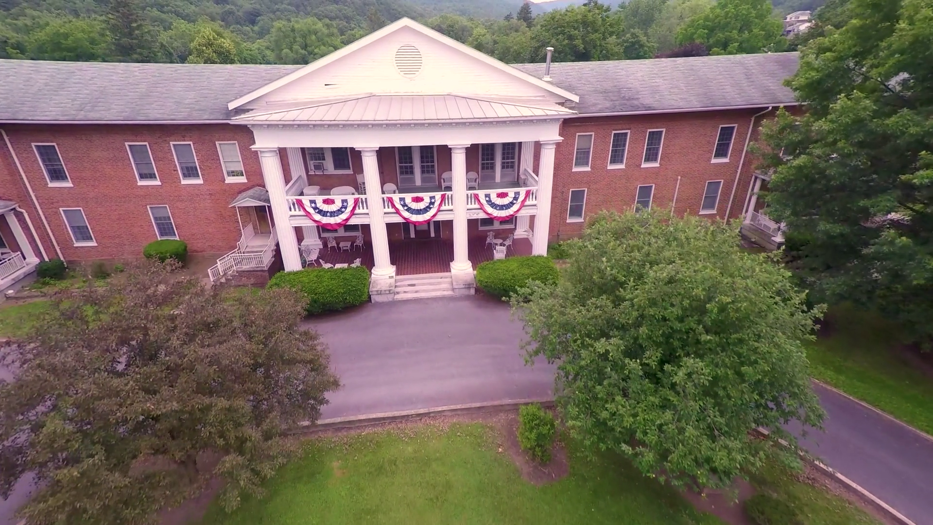 Aerial Views Of West Virginia School Deaf & Stock Footage SBV-352318110 ...