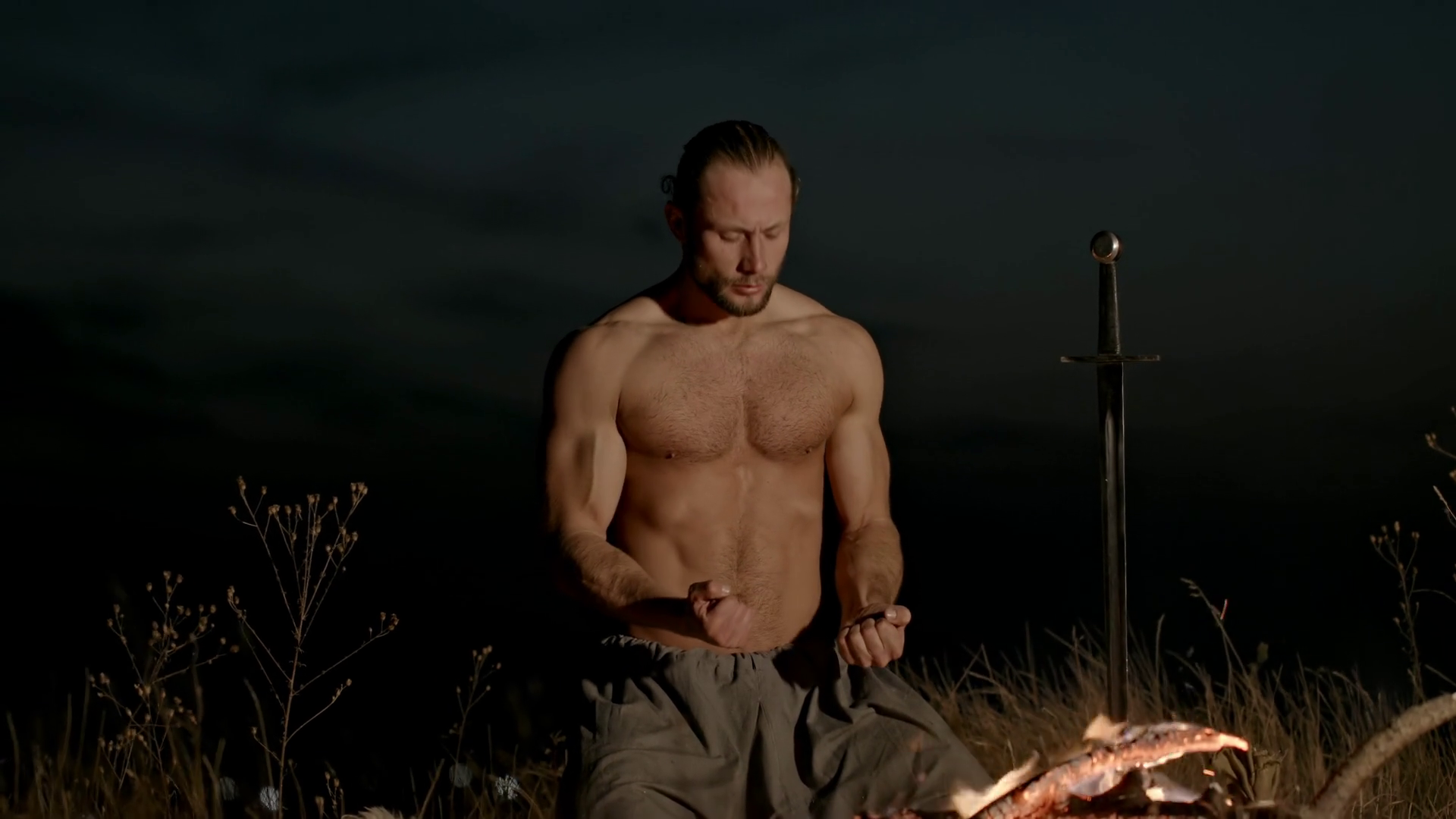 Indomitable Warrior Meditation Alone Change Stock Footage SBV-351885862 ...