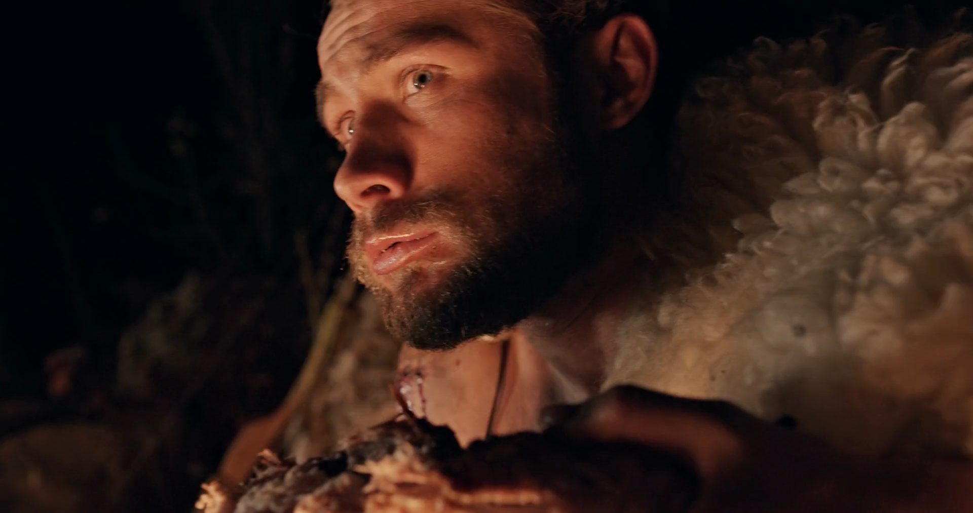 Low Angle Of Hungry Male Barbarian Eating Stock Footage SBV-351939693 ...