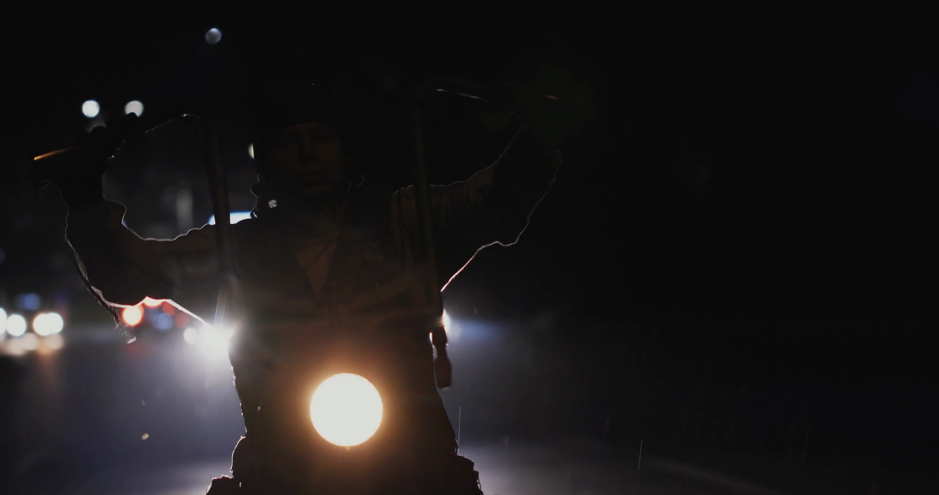 Biker Riding Chopper Motorcycle With High Stock Footage SBV-351901007 ...