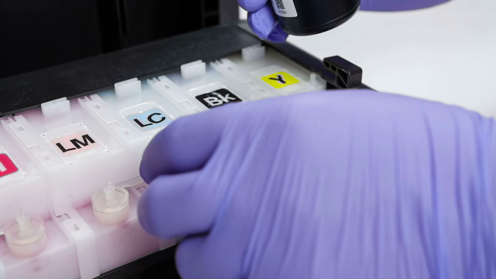 Injecting Ink Cartridge Set Of Refill Print Stock Footage SBV-347619081 ...