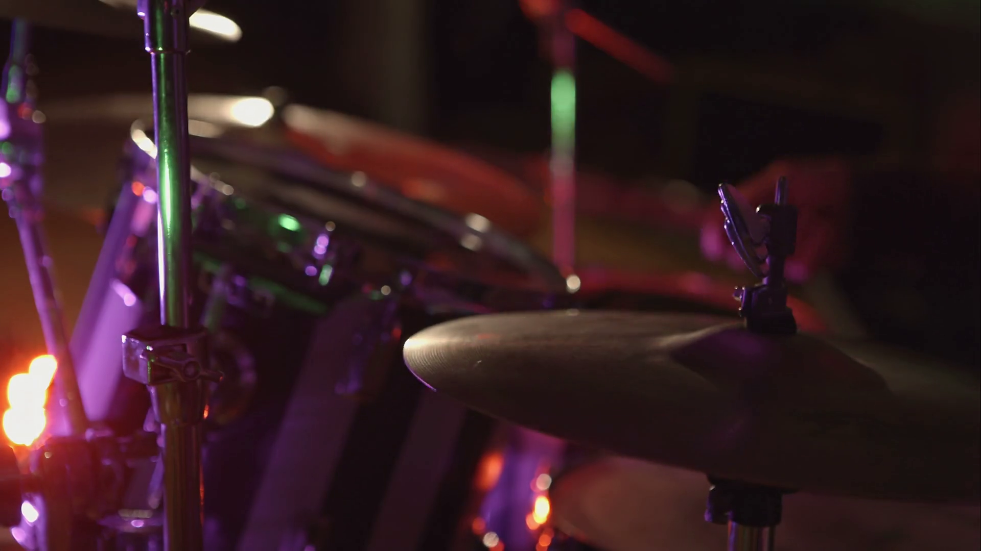 Rock Concert Drummer Beats Cymbal Drum Set Stock Footage SBV-347619583 ...