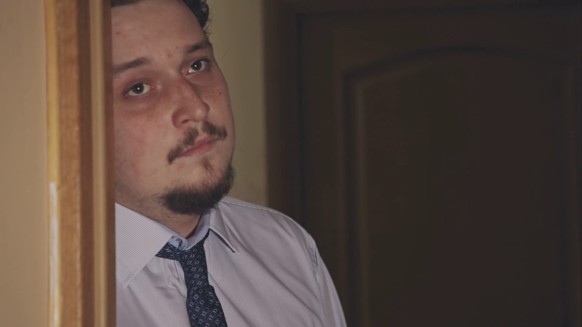 Drunk Man Comes Home Drunk Breathing Heavily Stock Footage SBV ...
