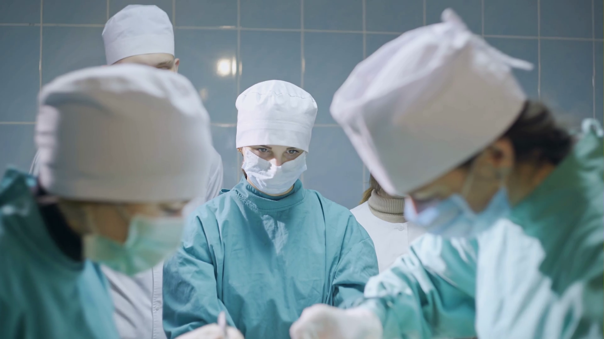 Group Of Surgeons In Operating Room Stock Footage SBV-347624605 ...