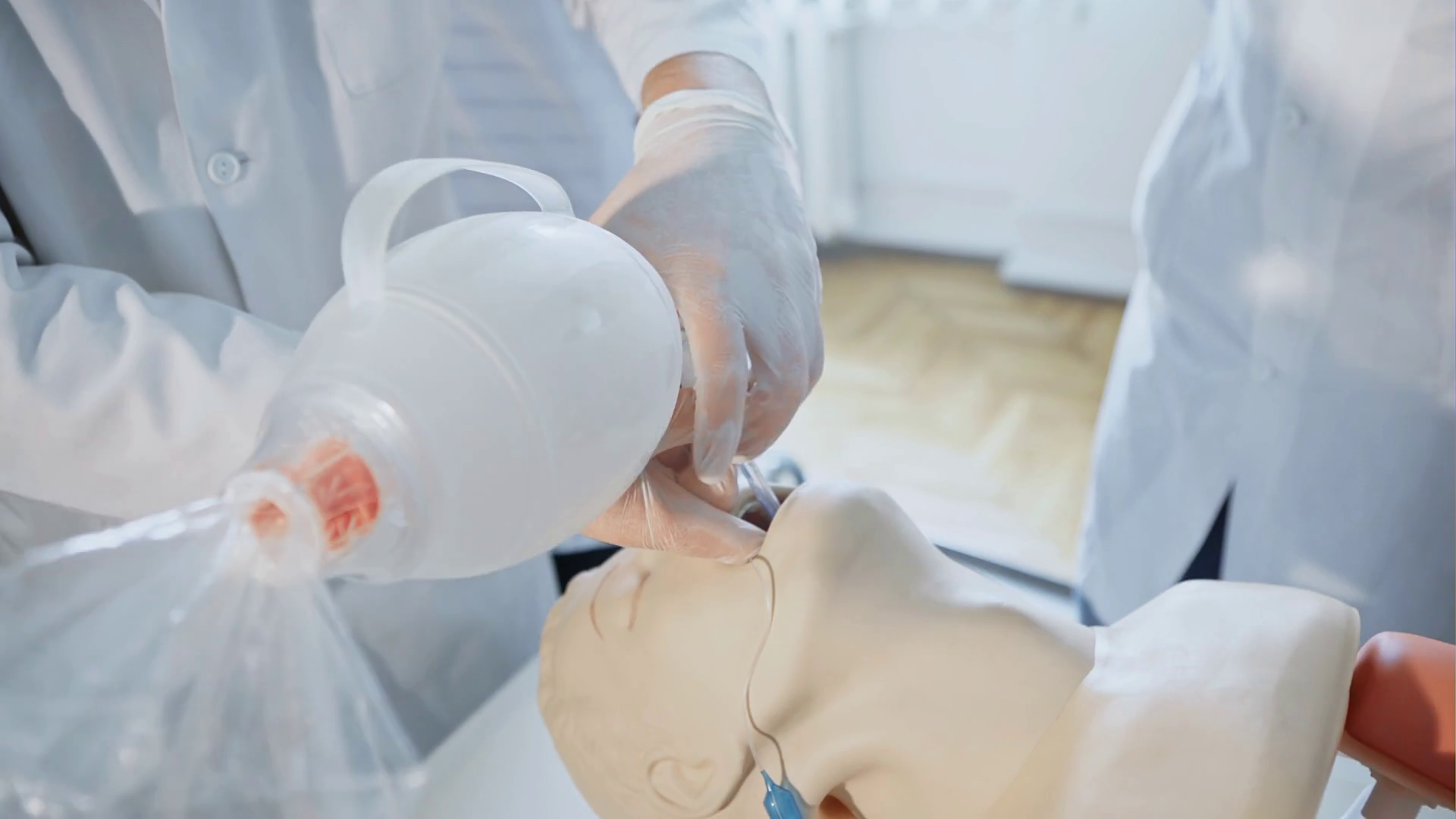 Endotracheal Intubation Of Reanimation Stock Footage SBV-347631489 ...