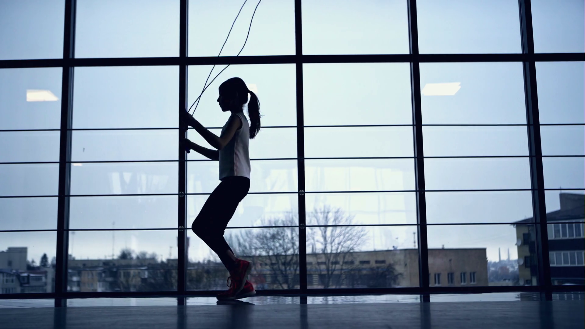 Side View Of Girl Jumping Rope Stock Footage SBV-347626604 - Storyblocks