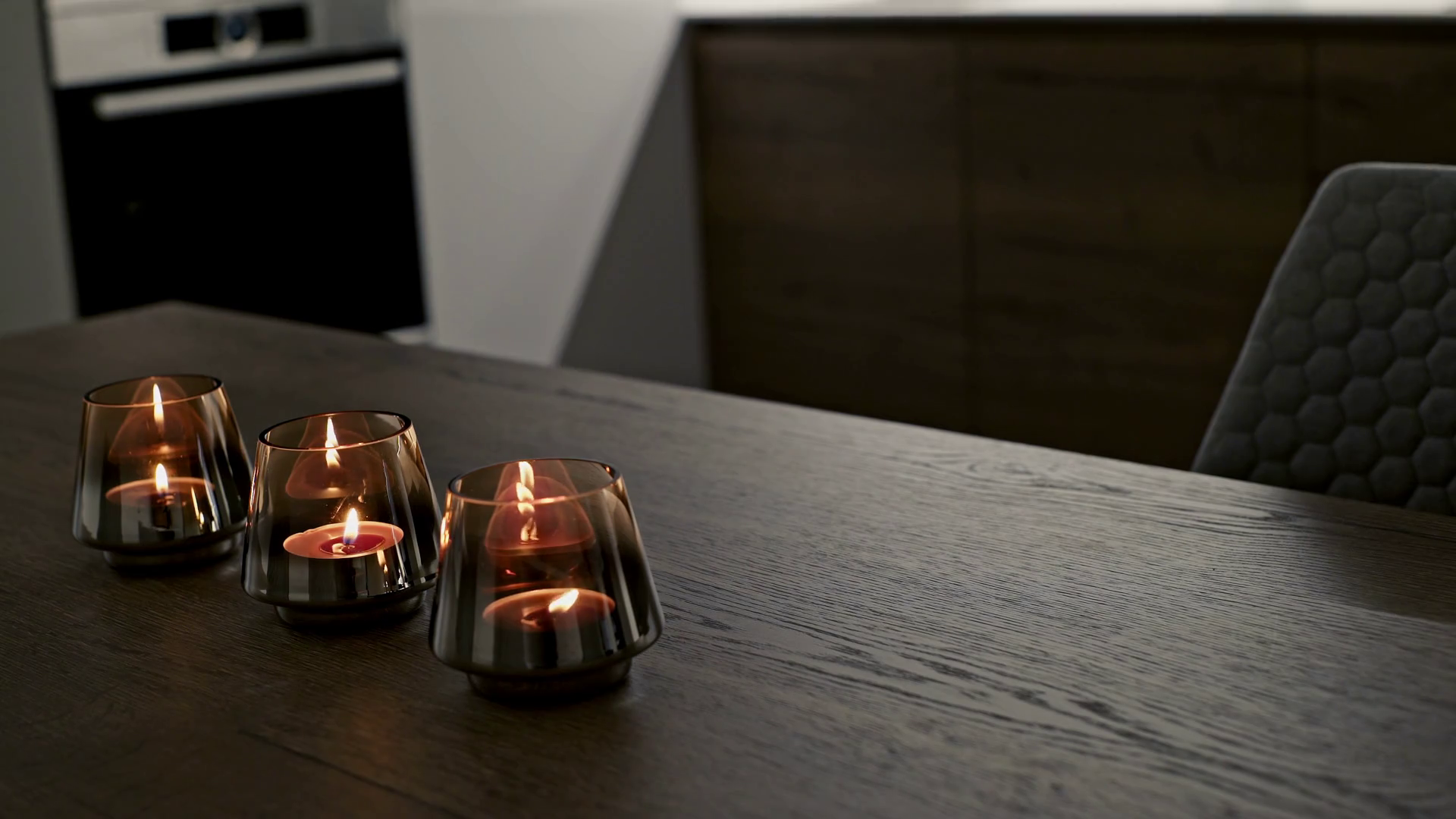 Three Red Tea-light Candles In Glass Stock Footage SBV-347635482 ...