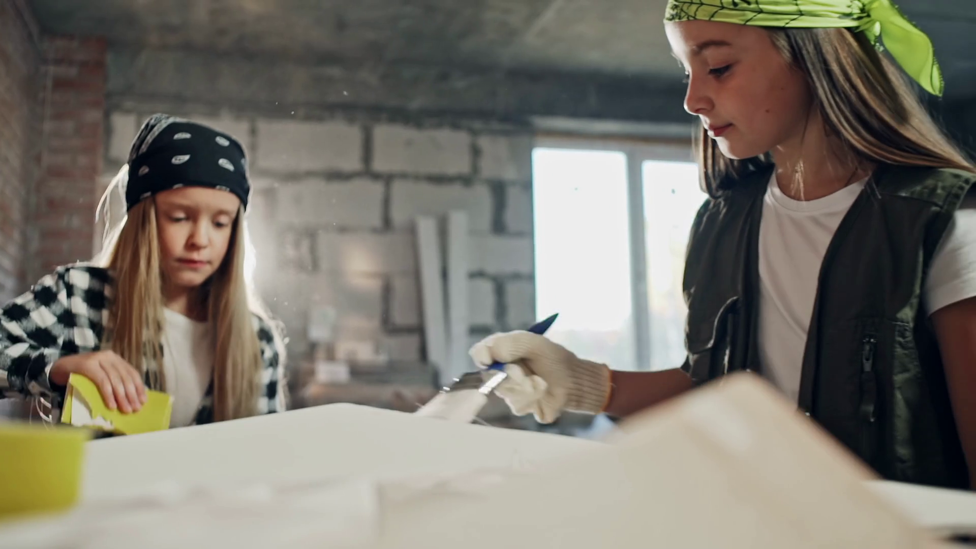 Two Artistic Girls Working On Creative Stock Footage SBV-347620659 ...