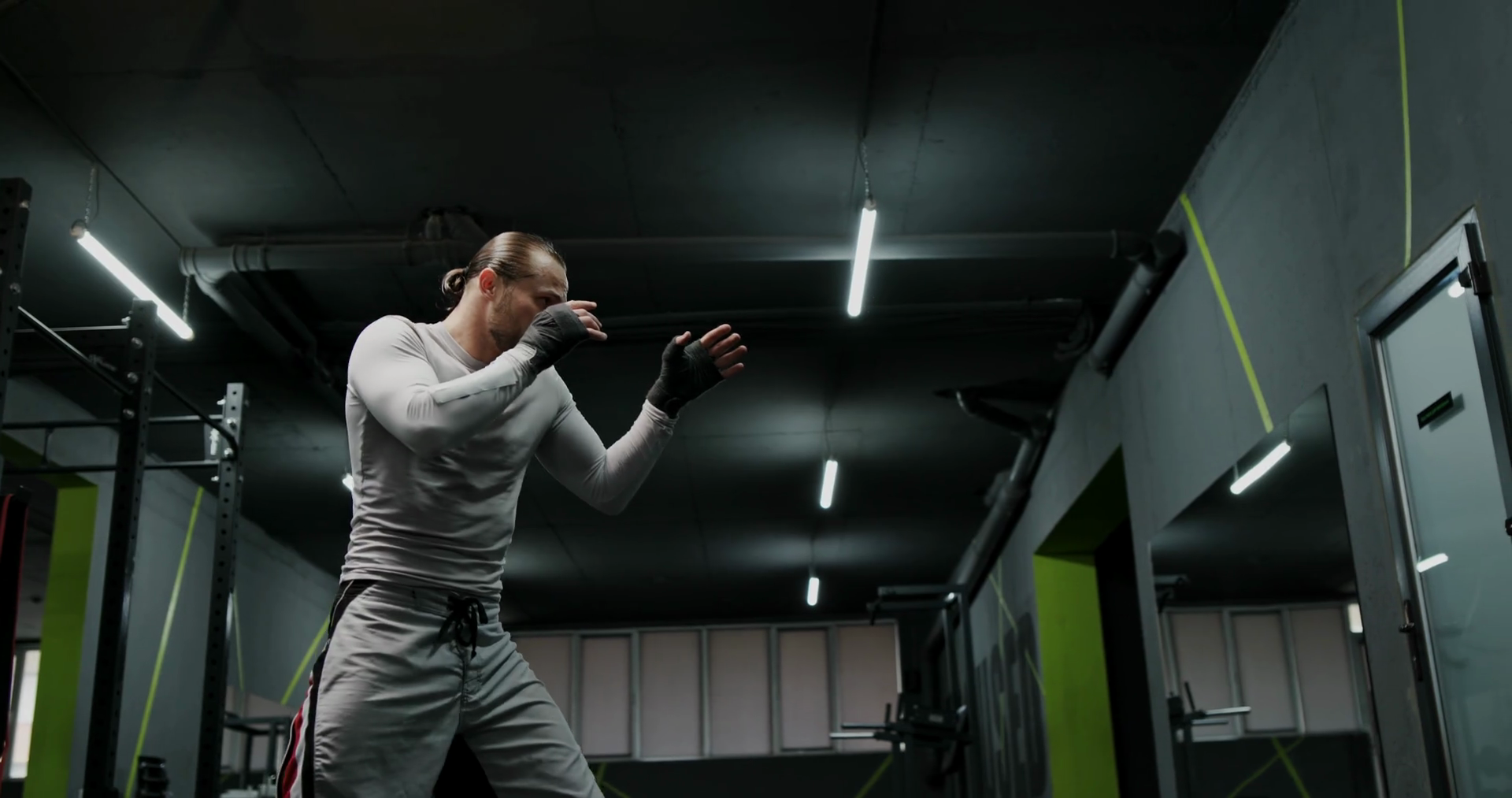 Fighter Jumping During Boxing Training - Stock Footage SBV-347659475 ...