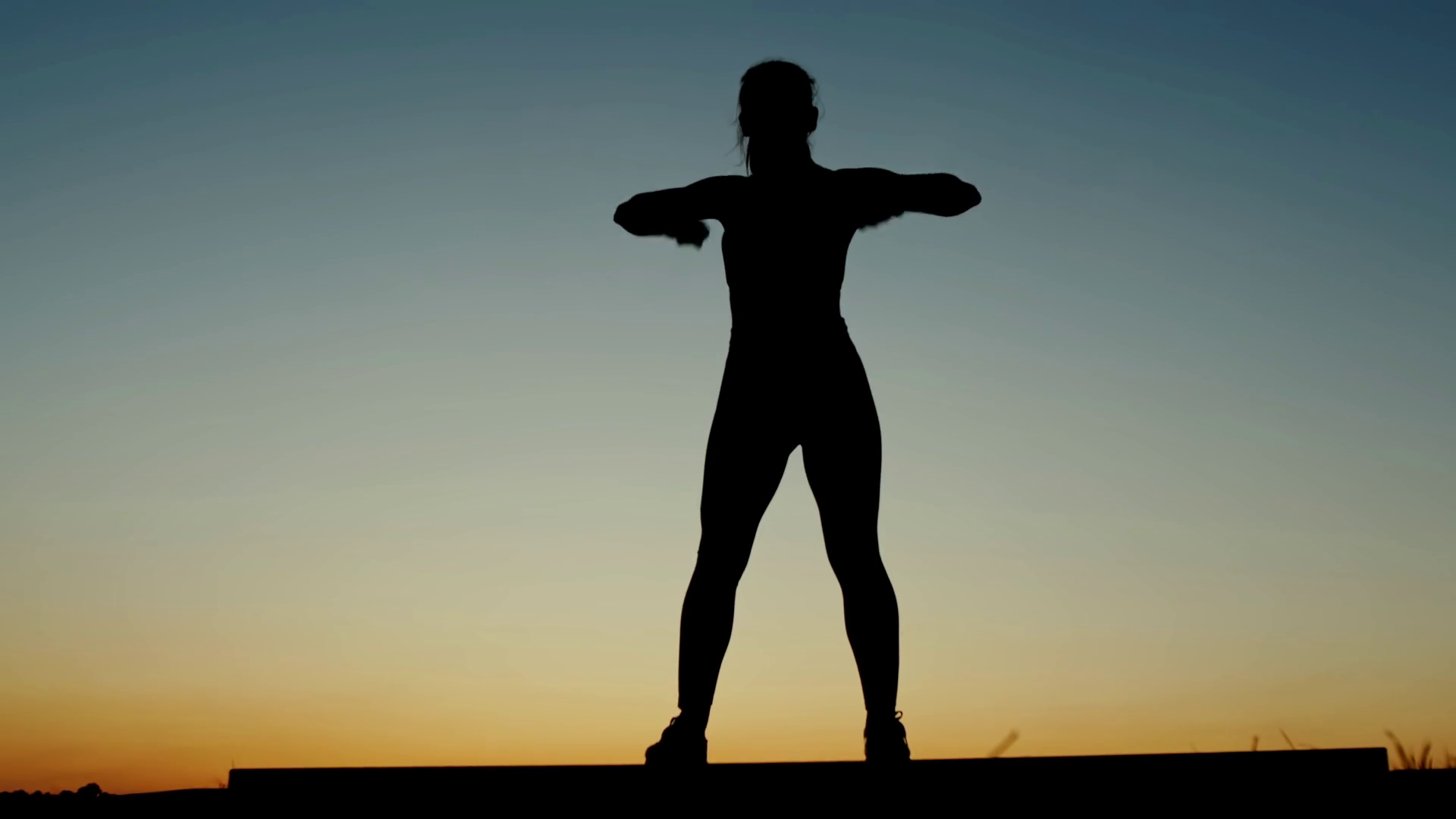 Young Woman Doing Arm Mobility Exercises Stock Footage SBV-347652616 ...