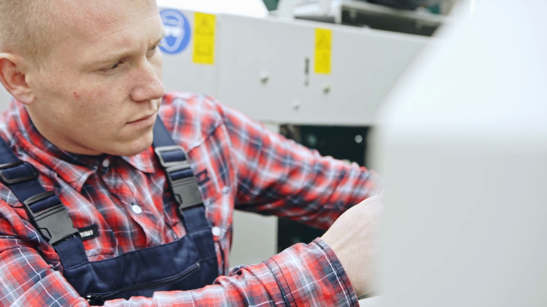 Adjusting Industrial Machine Stock Footage SBV-347657534 - Storyblocks