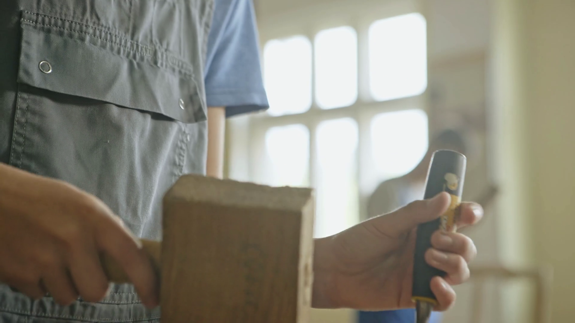 Close Up View Of Man Using Hammer With Stock Footage SBV-347656350 ...