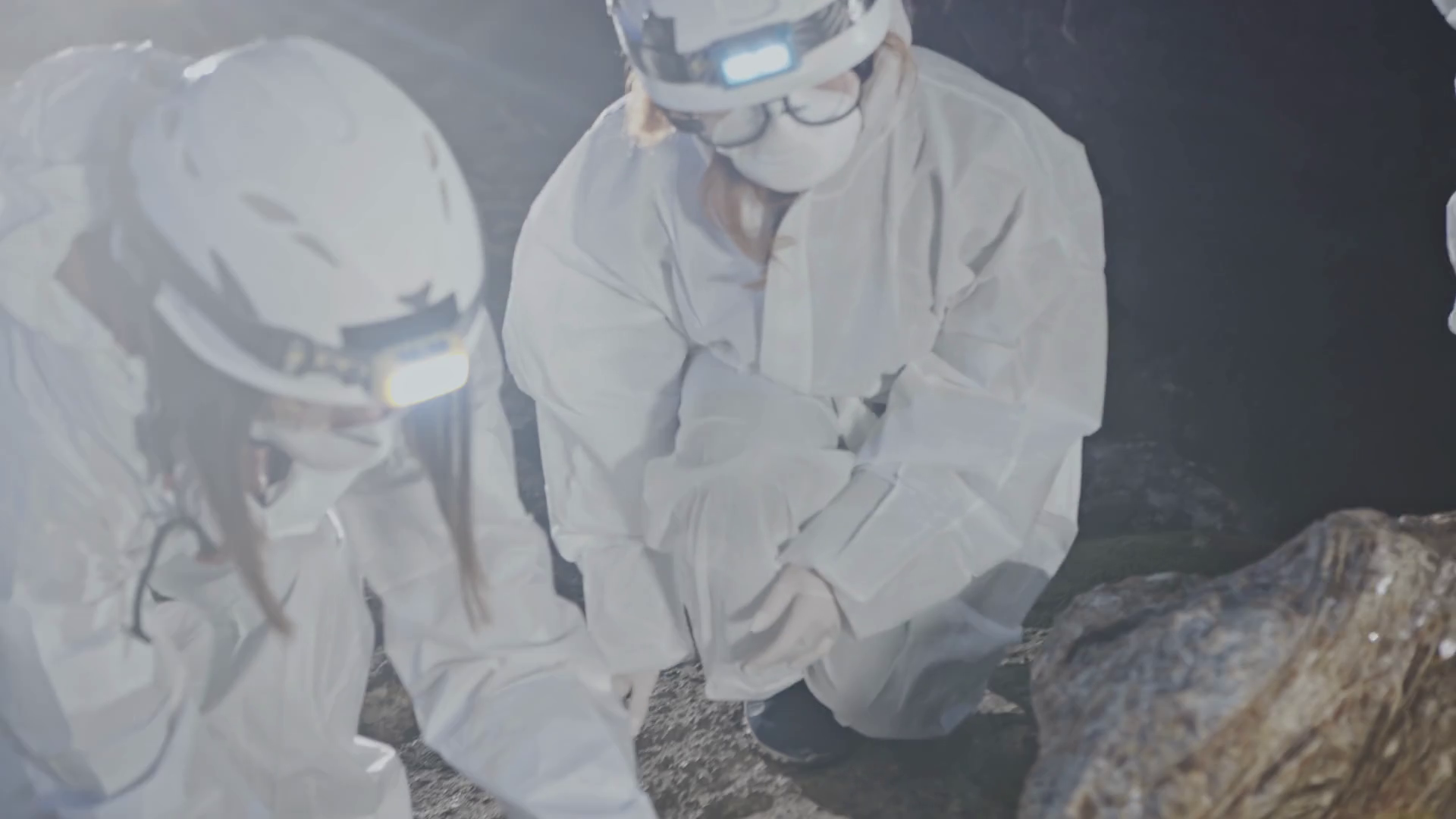 Female Scientist Geologist Sampling Crystal Stock Footage SBV-347667428 ...
