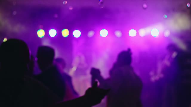 Crowd Dancing Night Club Stock Footage: Royalty-Free Video Clips ...