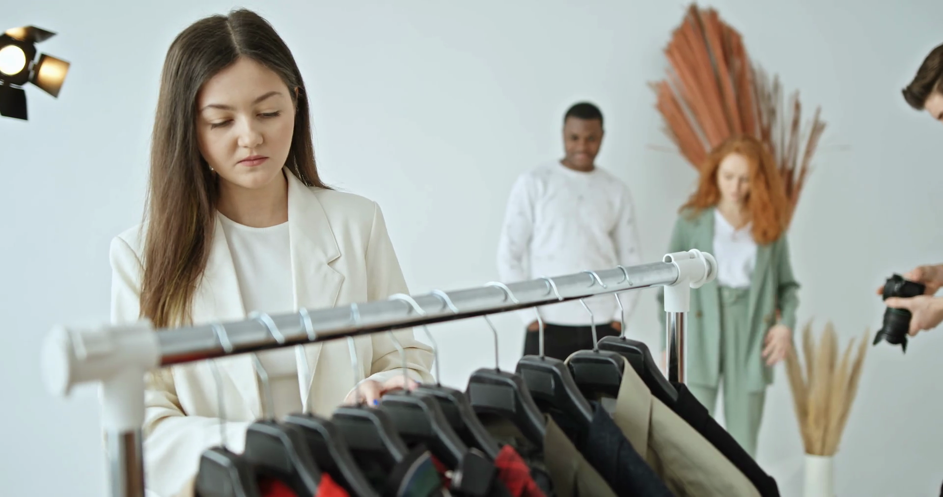 Professional Photography Backstage Stylist Stock Footage SBV-347687159 ...