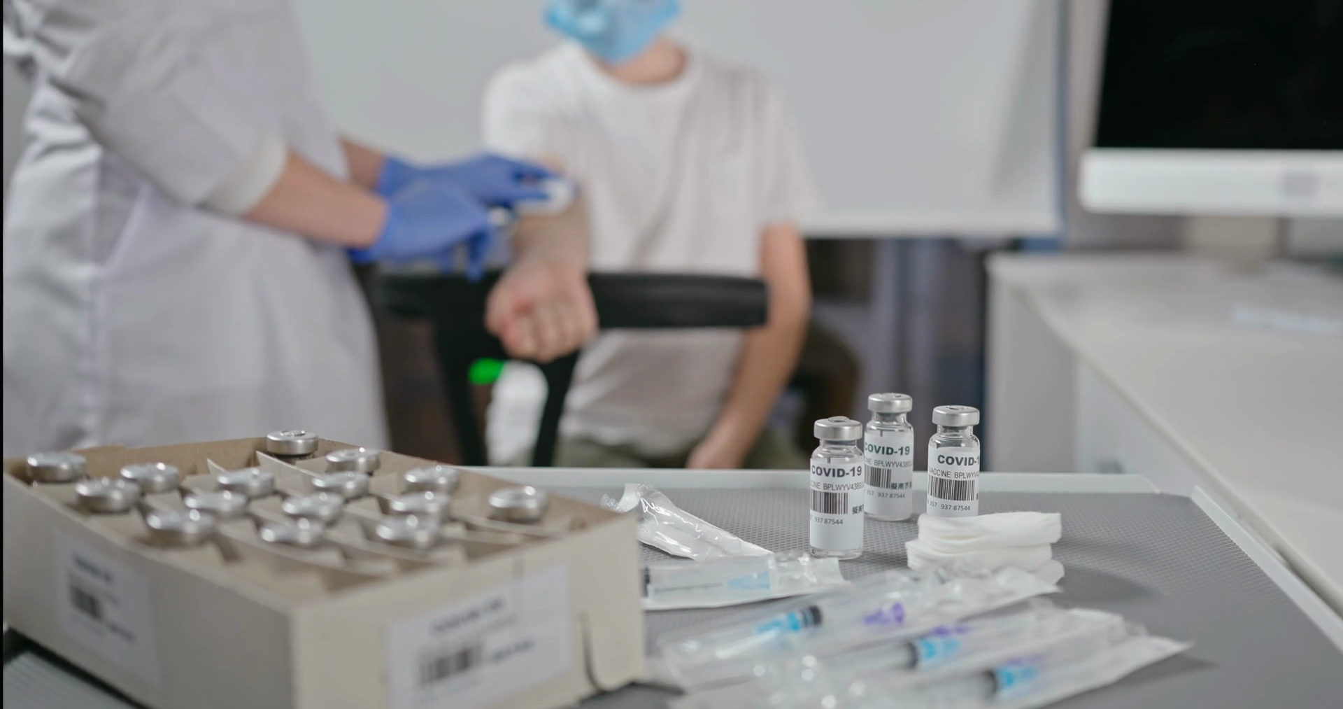 Immunization Injection Of Teenage Boy In Stock Footage SBV-348516311 ...