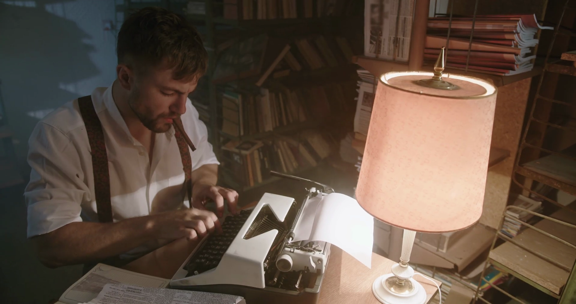 Male Writer Smoking Typing Story Stock Footage SBV-348516803 - Storyblocks