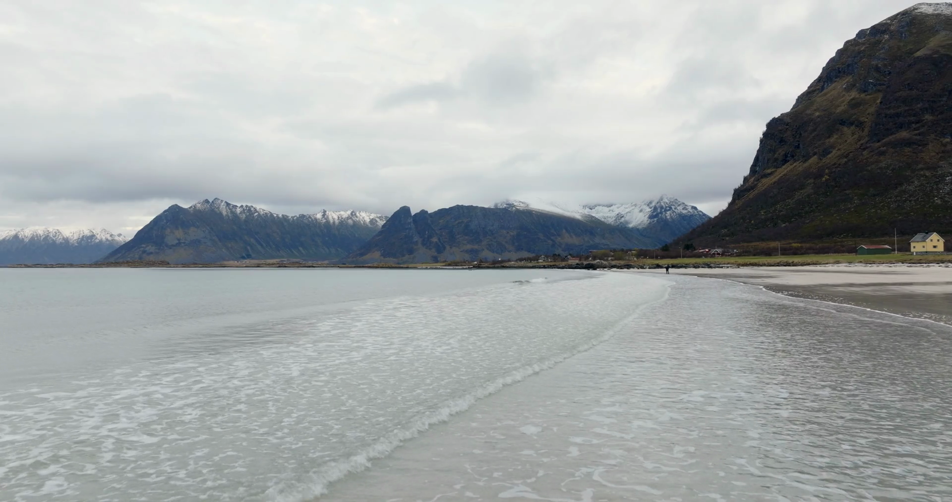 Serene Arctic Beach In Lofoten Stock Footage SBV-348805654 - Storyblocks
