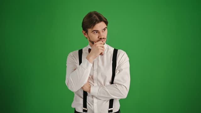 Thinking Green Screen Stock Footage: Royalty-Free Video Clips - Storyblocks